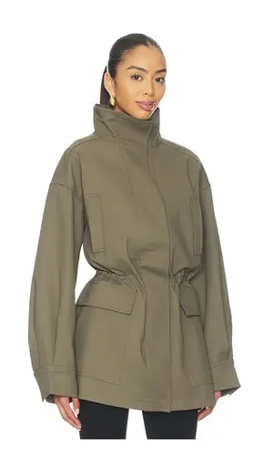 EAVES Mai Compact Suiting Parka Jacket In . Also