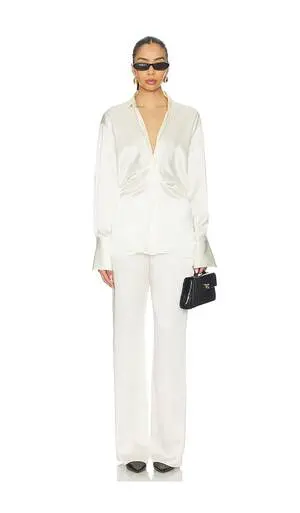 EAVES Sigrun Slouch Waist Blouse - Ivory