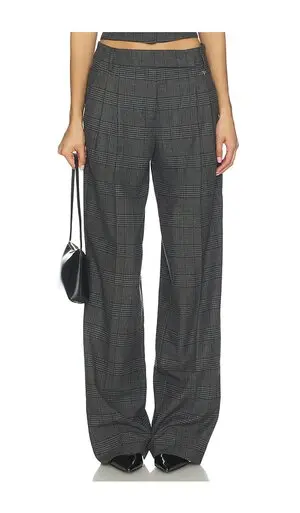 ANIYE BY Daliah Baggy Checkered Trousers - Grey