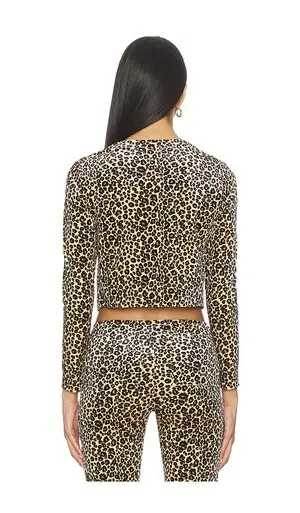 Only Hearts Cropped Velour Cardigan