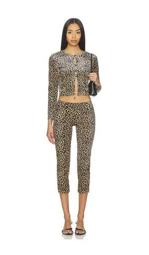 Only Hearts Cropped Velour Cardigan
