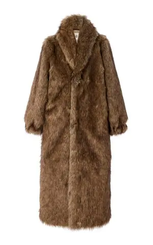 THE GARMENT Faux Fur Long Coat
