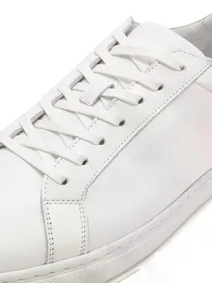 FORSA Caleb Lace-up Sneakers With Grey Heel Counter - White