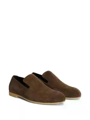 JIL SANDER Suede Slip-on Loafers