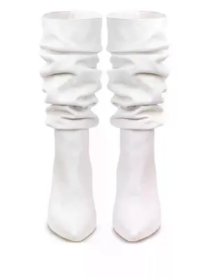 GINISSIMA Eva Slouch Design Boots - White