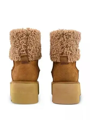 Karl Lagerfeld Skylar Logo Platform Boots - Brown