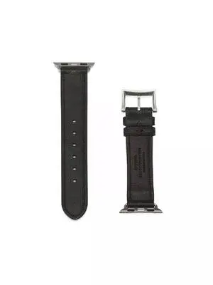 Mcm Embossed Monogram Leather Apple Watch Band