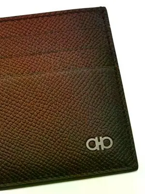 FERRAGAMO Gancini Grained Card Holder