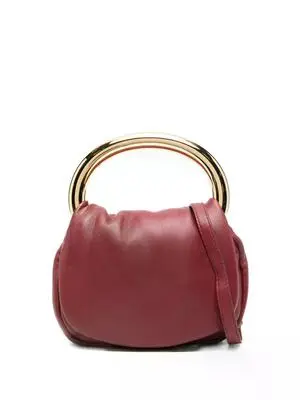 Blumarine Mini Leather Tote Bag With Top Handle
