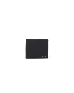 Prada Saffiano Leather Wallet Black