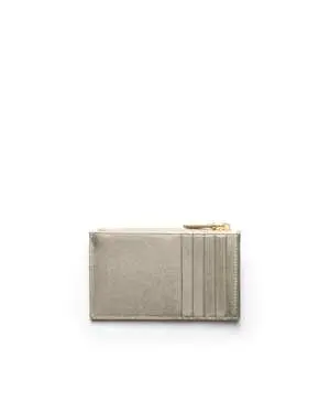 Prada Saffiano Leather Card Holder - Pyrite