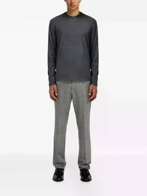 FERRAGAMO Long Sleeve Crew Neck Sweater