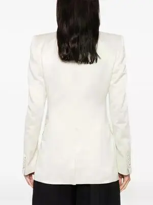 TOM FORD Flap-pocket Single-breasted Blazer - Neutrals