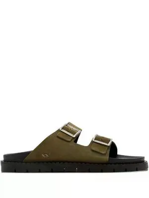 FORSA Curtis Buckle-strap Slides - Green