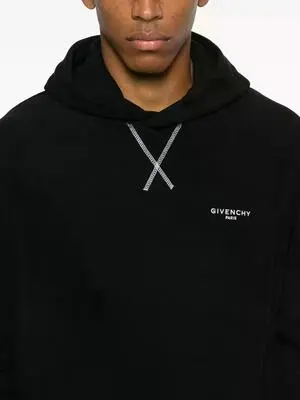 Givenchy Cross-stitching Logo Detail Hoodie