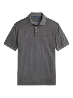 Polo Ralph Lauren Glen Checked Short-sleeve Polo Shirt - Grey