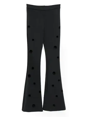 Cynthia Rowley Peekaboo Trousers - Black