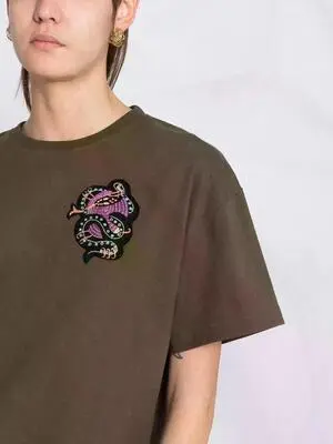Etro Beaded Motif Patch T-shirt