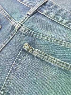 GANNI Logo-patch Straight-leg Jeans