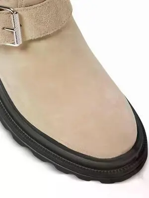 Hogan Buckled Biker Boots