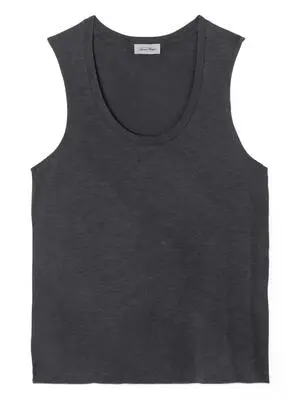 American Vintage Jacksonville Scoop Neck Tank Top - Grey