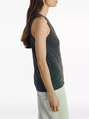 American Vintage Jacksonville Scoop Neck Tank Top - Grey