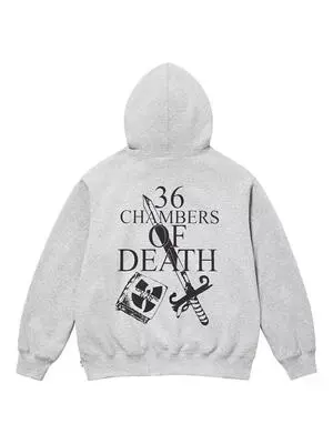 Supreme Graphic-print Hoodie - Grey