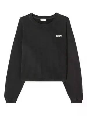 American Vintage Izubird Long-sleeves Sweatshirt - Black