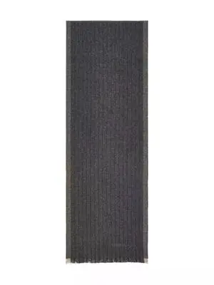 FERRAGAMO Striped Fringe Scarf