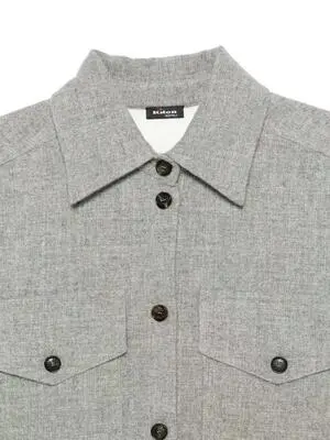 Kiton Chest-pockets Buttoned Overshirt - Grey