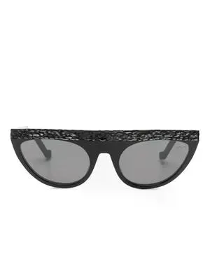 VAVA EYEWEAR Textured Cat-eye Frame Sunglasses - Black