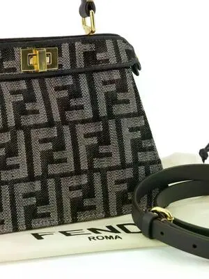 Fendi Peekaboo Tote Bag - Black