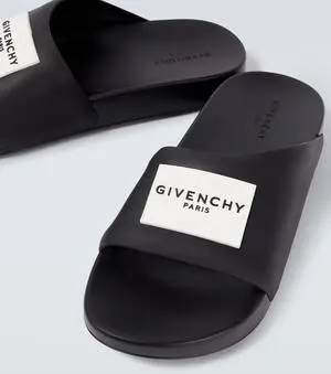 Givenchy Logo Slides - Black