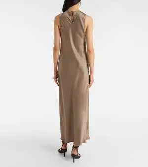 Asceno Silk Charmeuse Maxi Dress