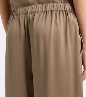 Asceno Isola Silk Wide-leg Trousers