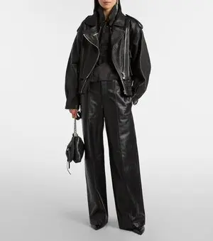 Isabel Marant Étoile Aneli Leather Biker Jacket