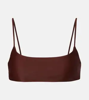 Jade Swim Muse Bikini Top Brown