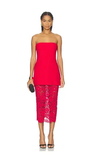 Amanda Uprichard Jada Dress - Red