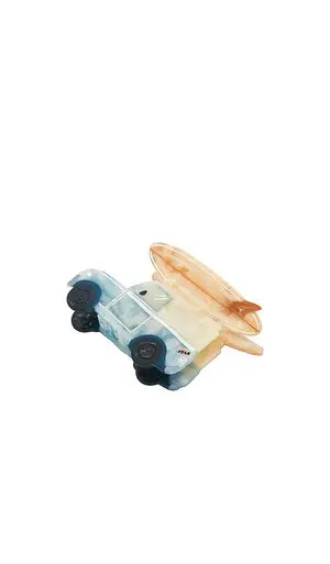 SOLAR ECLIPSE Hand-Painted Vintage Car Claw Hair Clip Multi