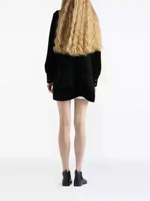 Prada Velvet Peter Pan Collar Mini Dress