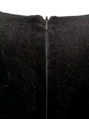 ACTUALEE Velvet Ruched Long Sleeve Dress