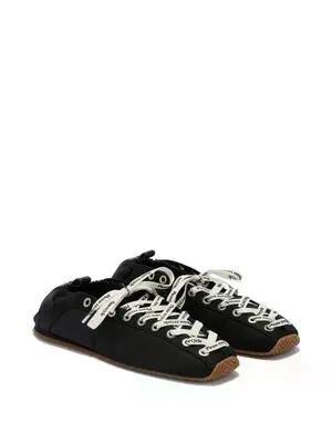 GANNI Lace-up Ballet Flats