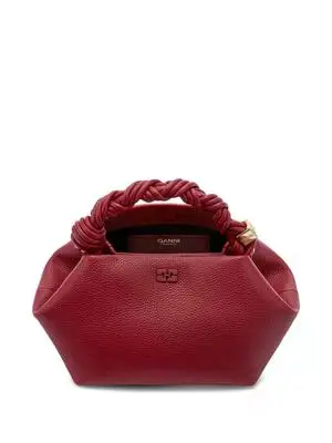 GANNI Small Bou Twisted-handle Tote Bag - Red
