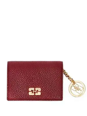 GANNI Textured Charm Purse Red