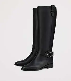 CHRISTIAN LOUBOUTIN Dianouchette Botta Knee-high Leather Boots
