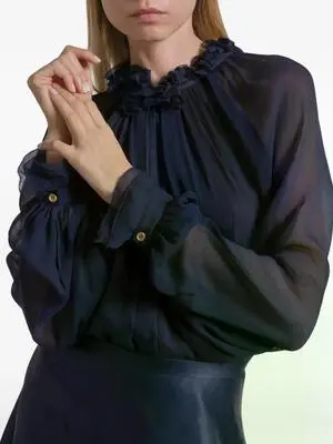 Alberta Ferretti Ruffled Blouse