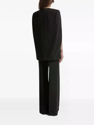 Alberta Ferretti Double-breasted Cape Waistcoat - Black