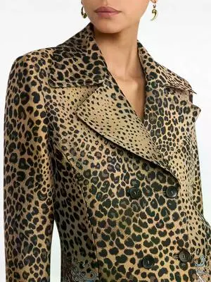 Etro Double-breasted Jacquard Coat