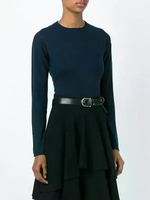 P.a.r.o.s.h Navy Wool-cashmere Blend Sweater