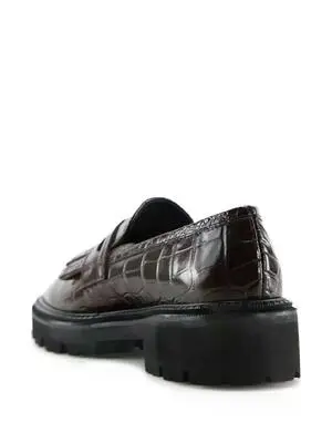 NOTABENE Tereza Fringed Crocodile-effect Loafers